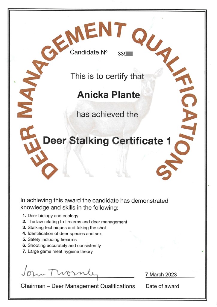Deer Stalking Certificate – the UK’s de-facto hunting qualification ...
